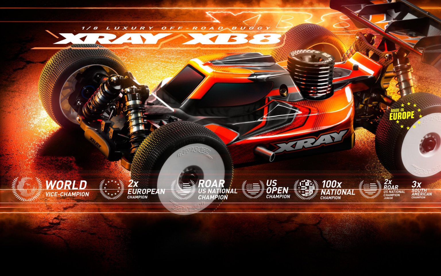 XRay 350018 Xray XB8’23 – 4WD 1/8 Electric Off-Road Racing Buggy Kit ...